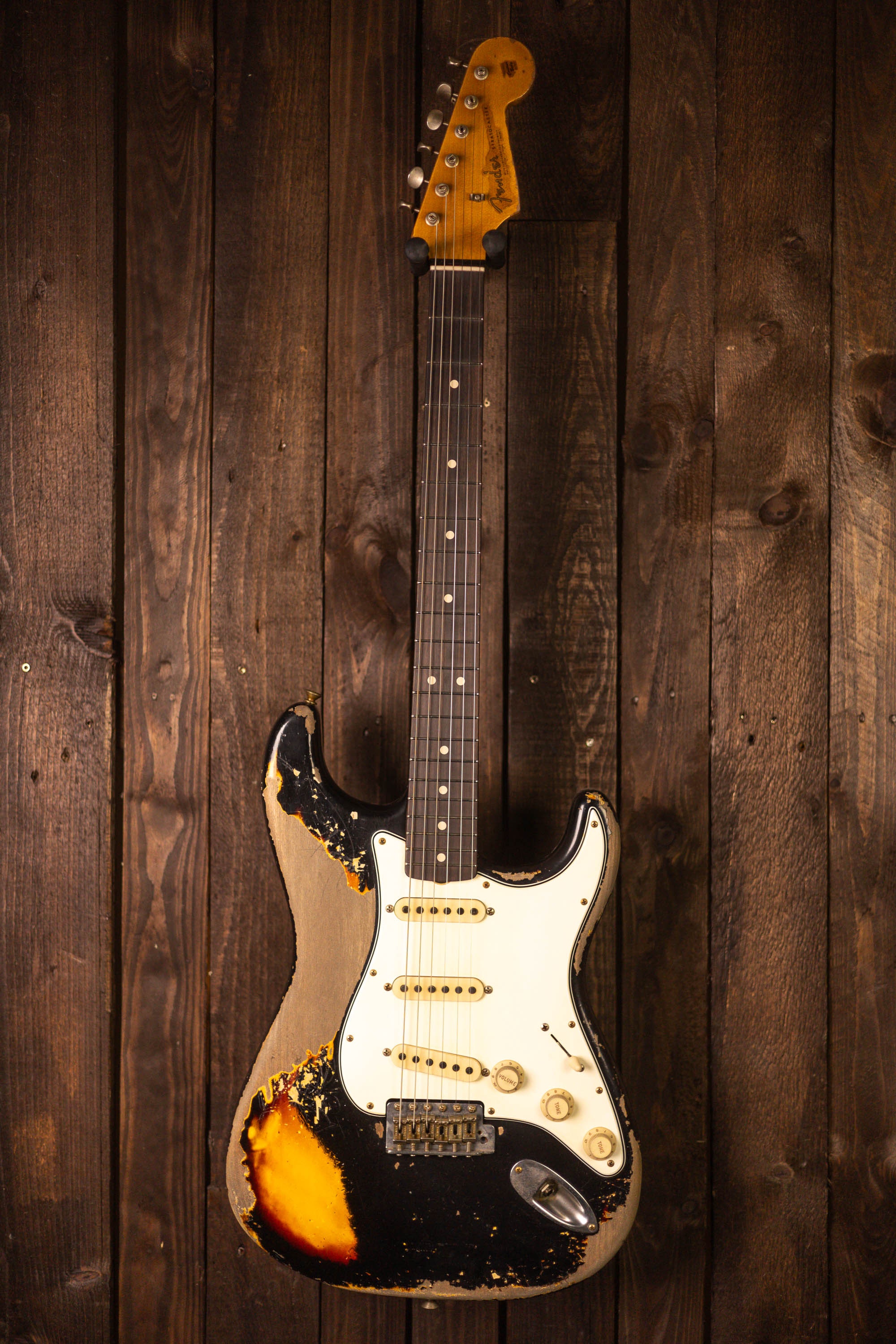 FENDER CS STRAT MBKM 63 BK/3TS